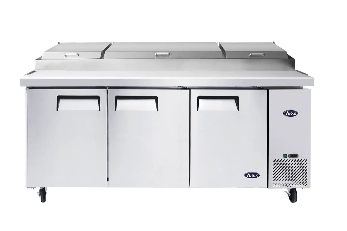 ATOSA MPF8203GR 93 - Inch 3-Door Pizza Prep Table