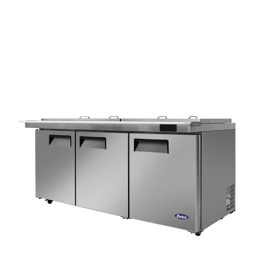 ATOSA MSF8308GR-NTCV 3 Door Mega Top Sandwich Prep Table 72"