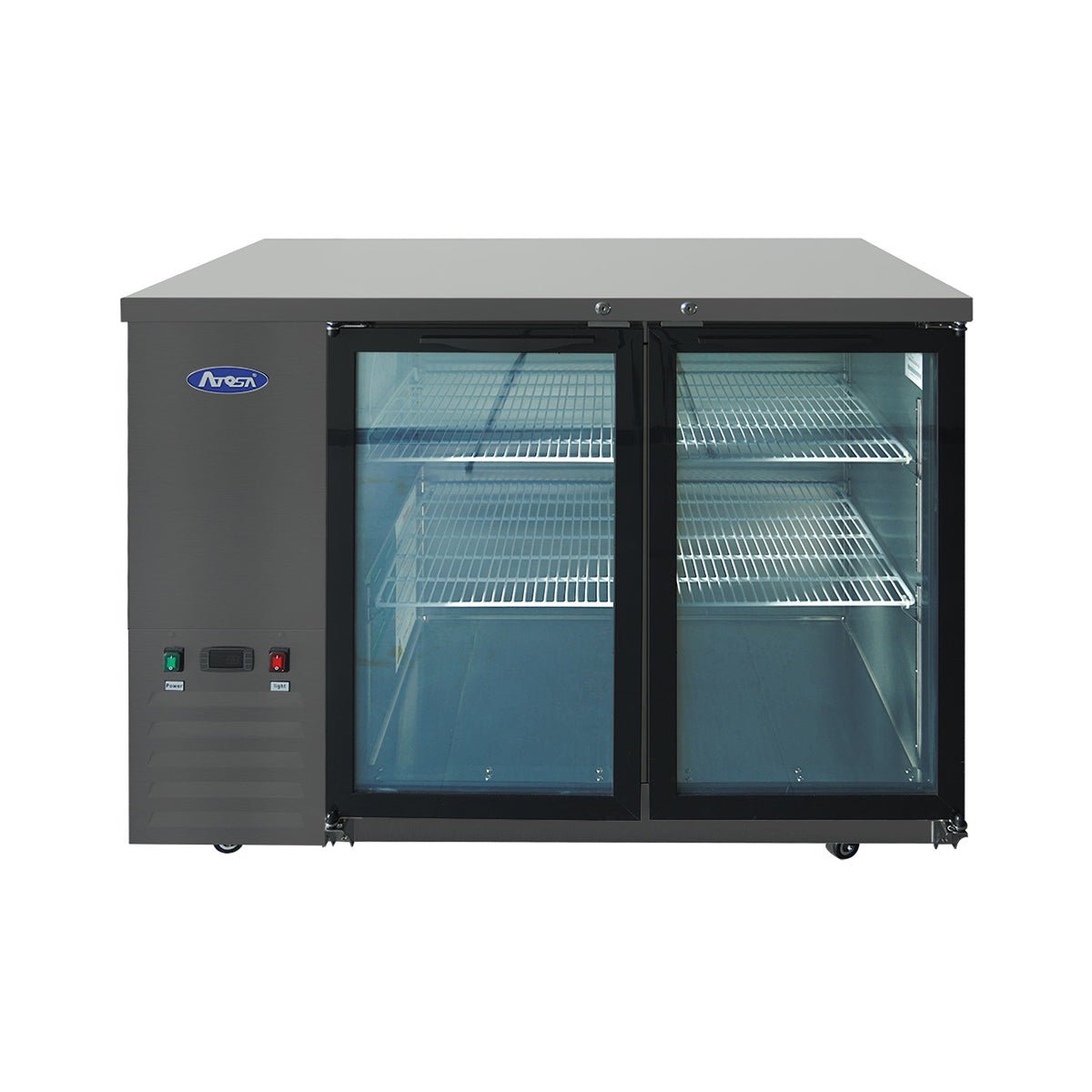 Atosa SBB48GGRAUS2 48" Shallow Depth Back Bar Cooler with Glass Doors