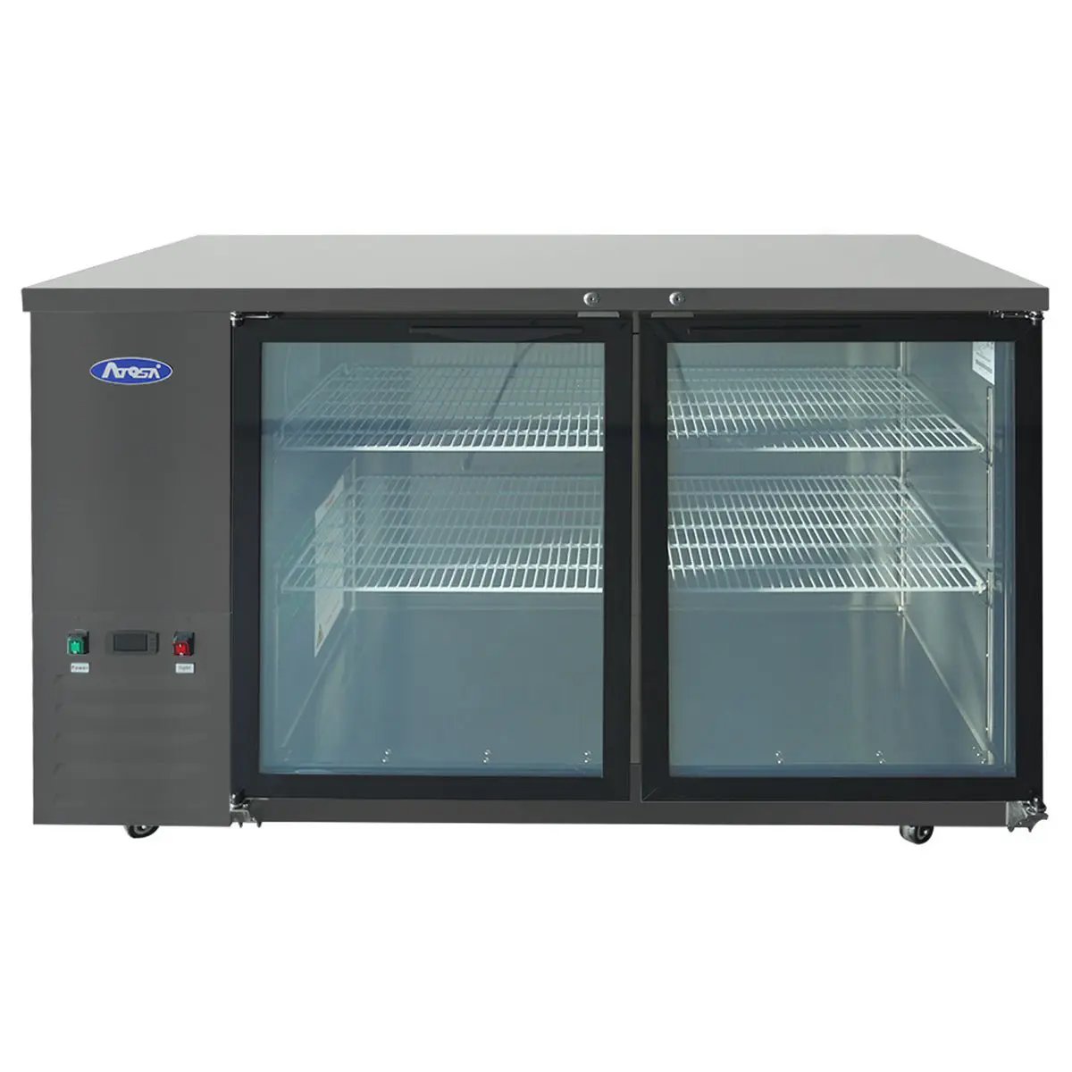 ATOSA, SBB59GGRAUS1 — 59″ Shallow Depth Back Bar Cooler with Glass Doo