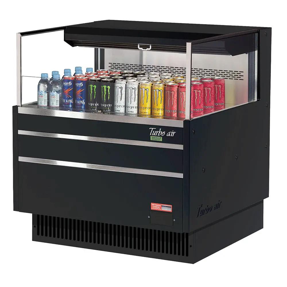 Turbo Air TOM-36L-UF-B-1S-N 34.75" Horizontal Open Air Cooler