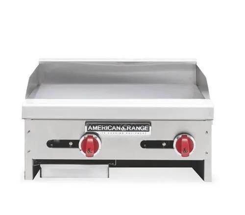 American Range ARSTG-24 Commercial Thermostatic Flat Gas Griddle -3/4 ...