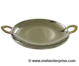 Copper/Steel Tava Serving Platter- 11"