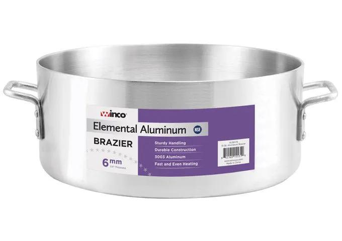Winco ALBH-40 Elemental Aluminum, 40 Qt Brazier, 6mm